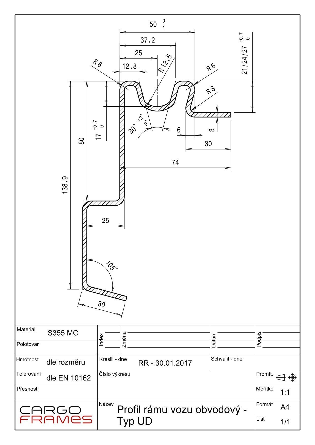 Profil UD - Cargo Frames