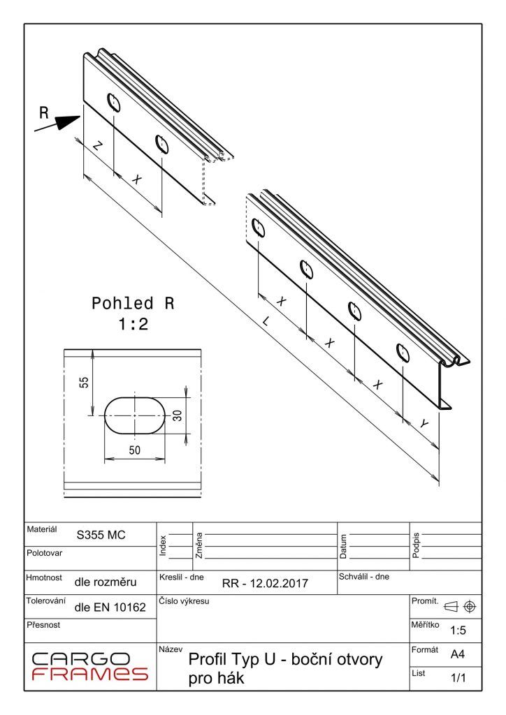 Profil U - Cargo Frames